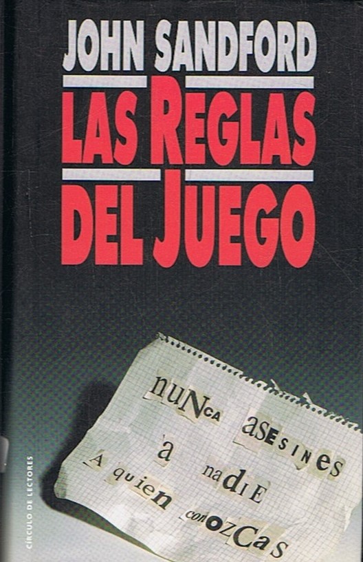 LAS REGLAS DEL JUEGO de Sandford. John: Bien Encuadernación de tapa ...