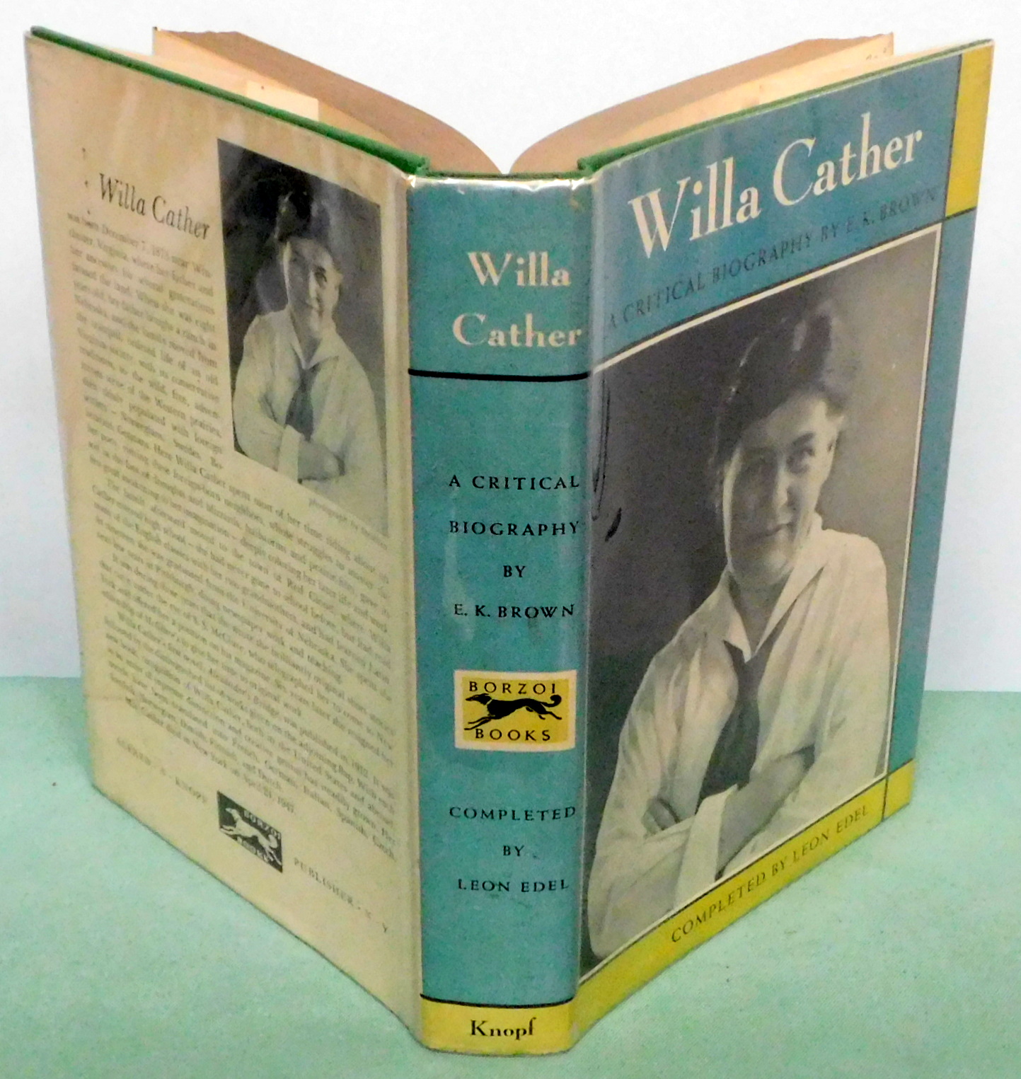 Willa Cather: A Critical Biography by E.K. Brown; Leon Edel: Near Fine ...