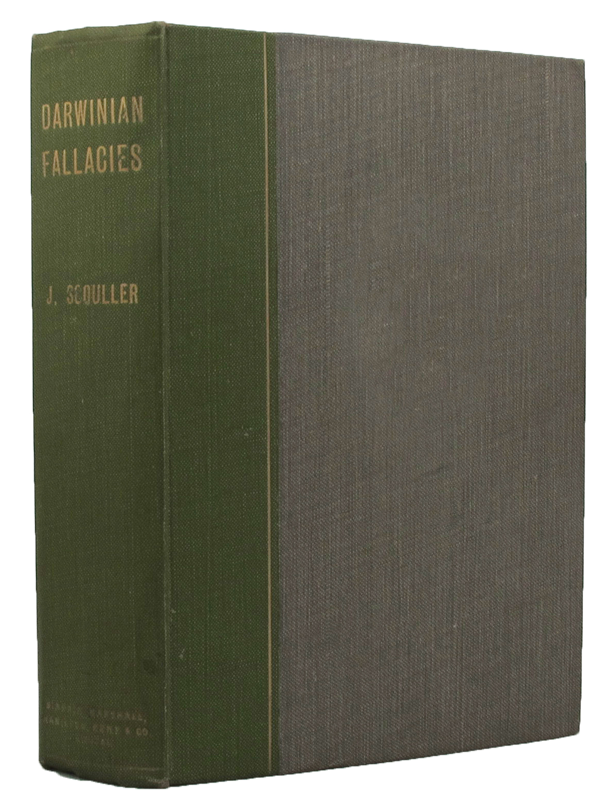 DARWINIAN FALLACIES by Darwin, Charles; Scouller, J.: (1905) | Kay ...