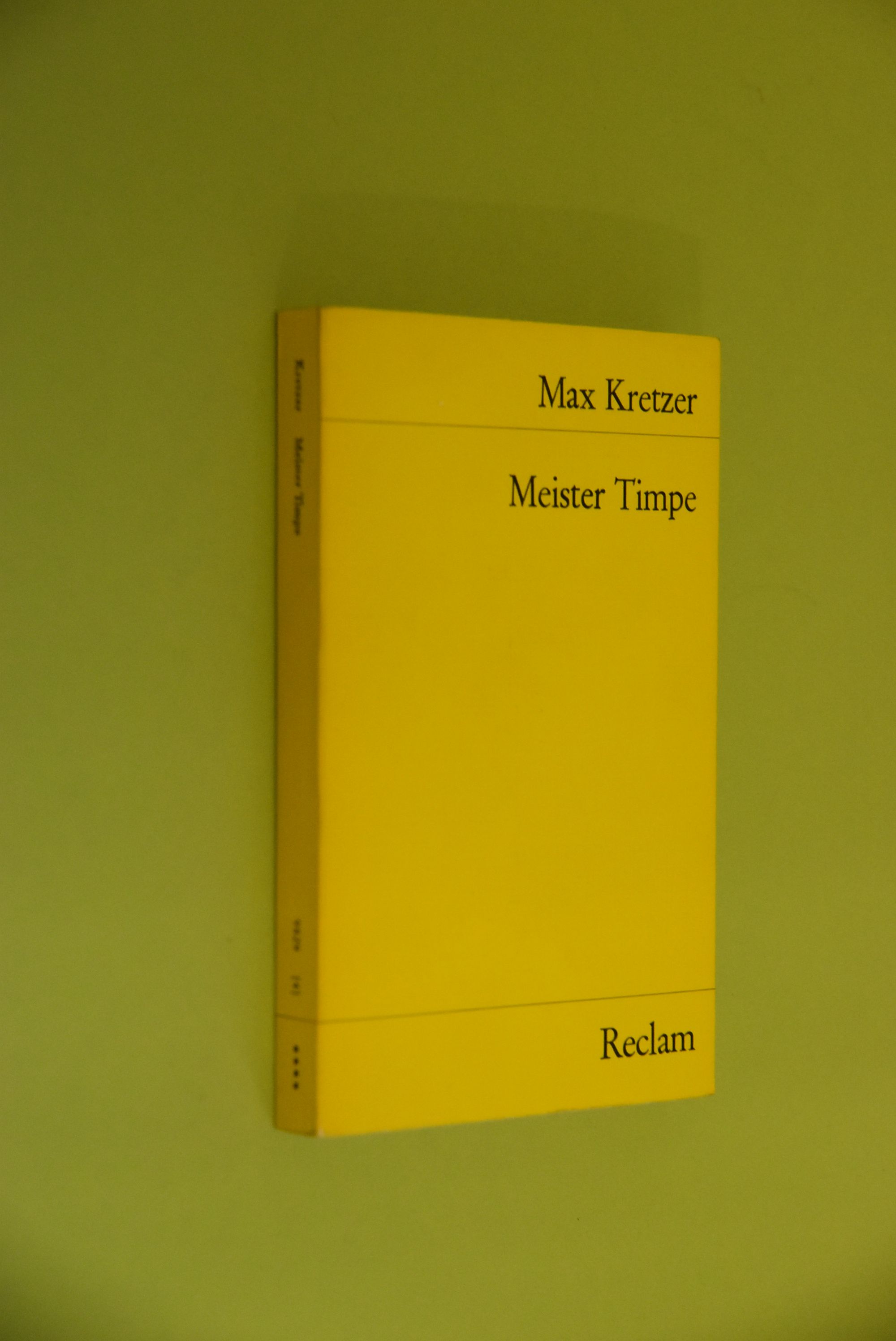 meister timpe von max kretzer - ZVAB