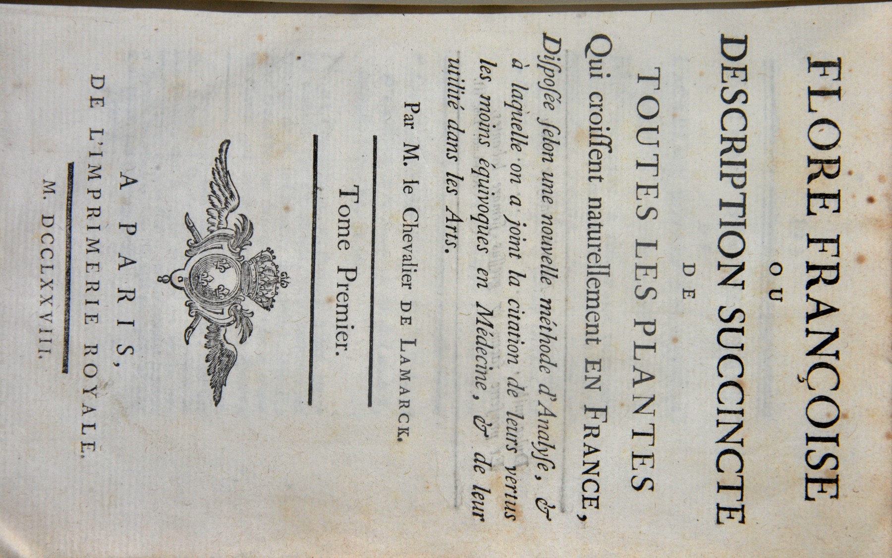 Flore françoise ou description succincte de toutes les plantes qui ...