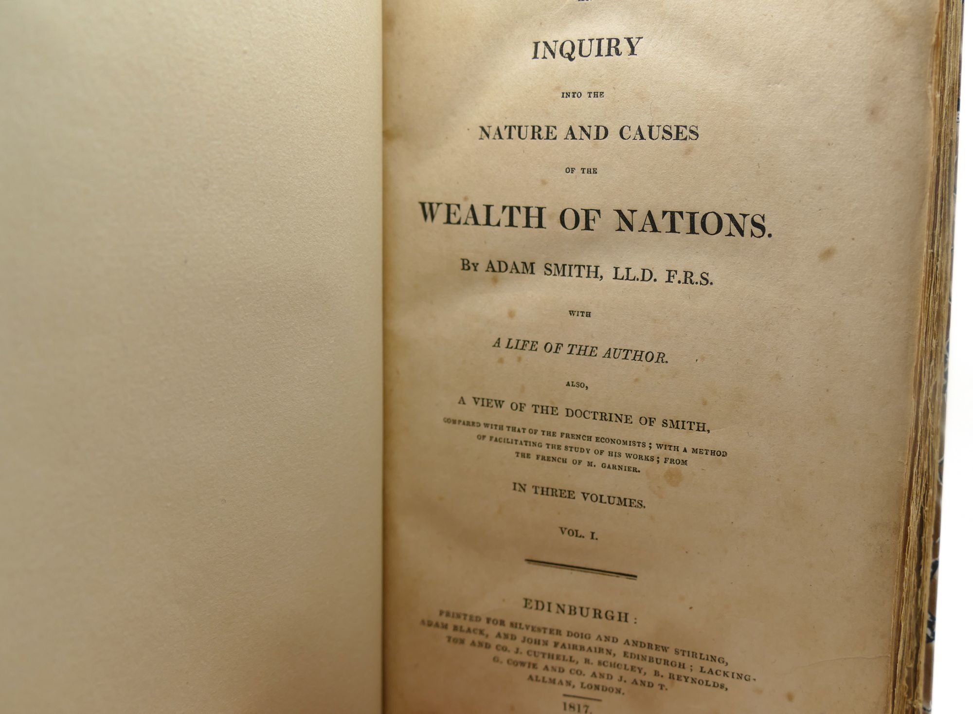 THE WEALTH OF NATIONS An Inquiry Into the Nature and Causes of the ...