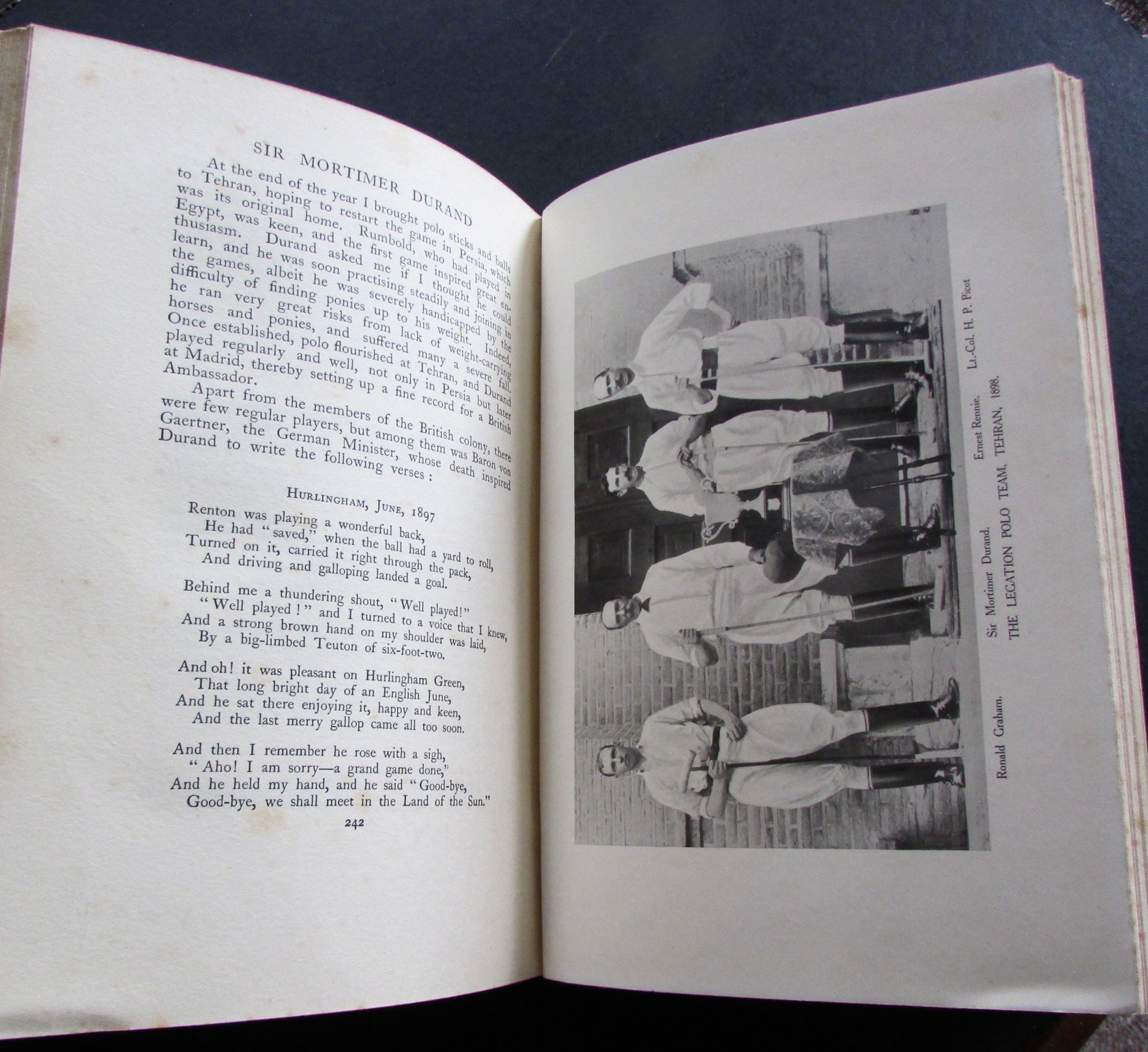 THE RIGHT HONOURABLE SIR MORTIMER DURAND. A BIOGRAPHY by SIR PERCY ...