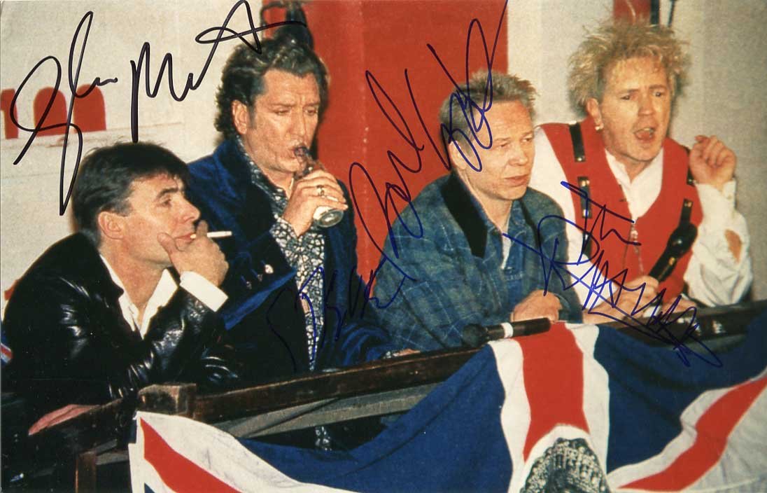 Sex Pistols Autograph Signed Photograph Sex Pistols Photograph Barnebys