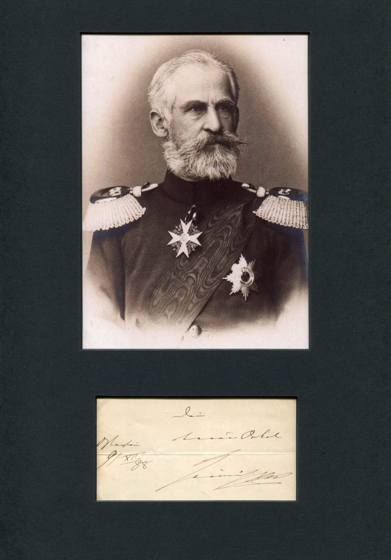 Heinrich Heinrich XIV, Prince Reuss Younger Line autograph | Signed cl ...