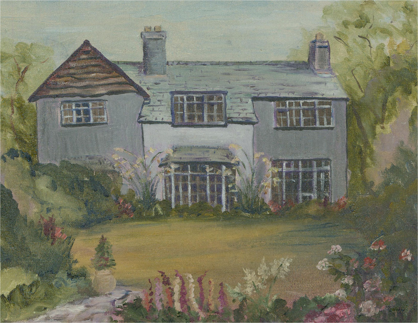 Joan Hitchen - 1989 Oil, Borrowdale von Joan Hitchen: (1989) Kunst ...