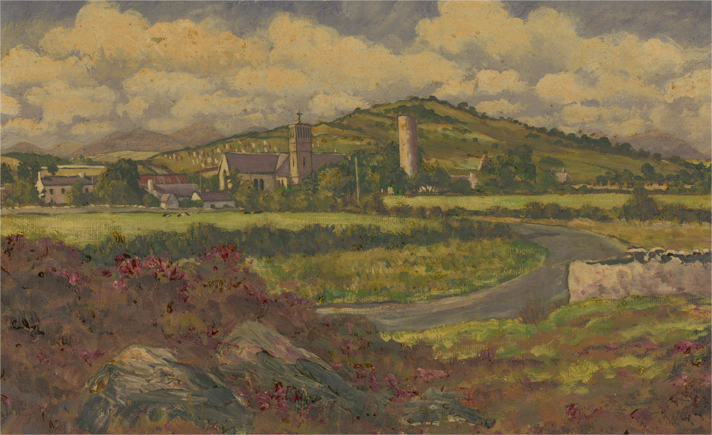 Patric Stevenson PPRUA (1909-1983) - 1968 Oil, Aughagower, Ireland by ...