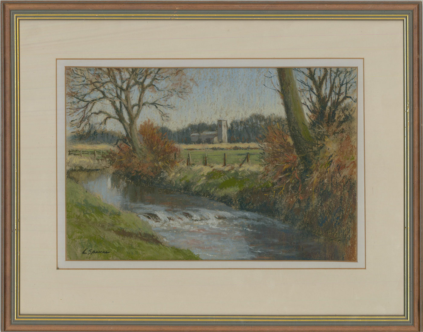 Lawrence Spence (1932-2017) - 20th Century Pastel, Wistow, River ...