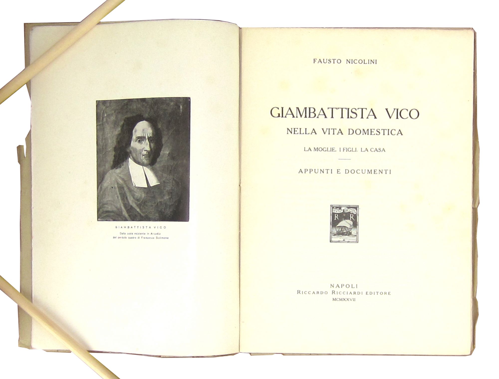 Giambattista Vico nella Vita Domestica: La Moglie, i Figli, la Casa ...