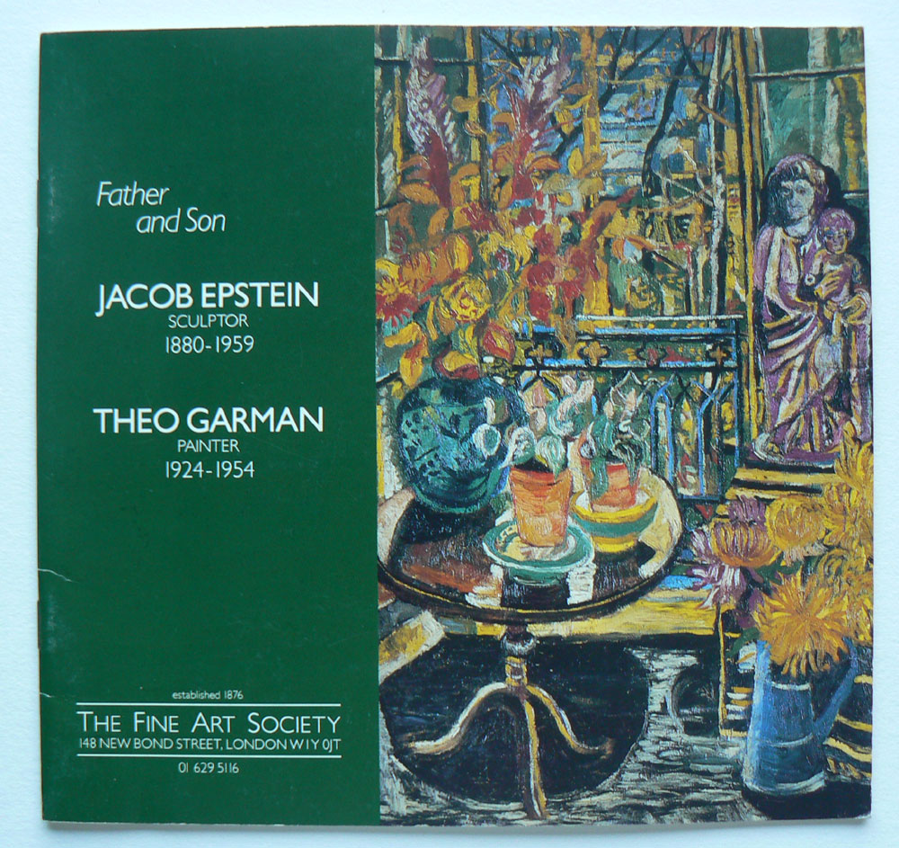 Father and Son. Jacob Epstein Sculptor 1880-1959. Theo Garman Painter ...