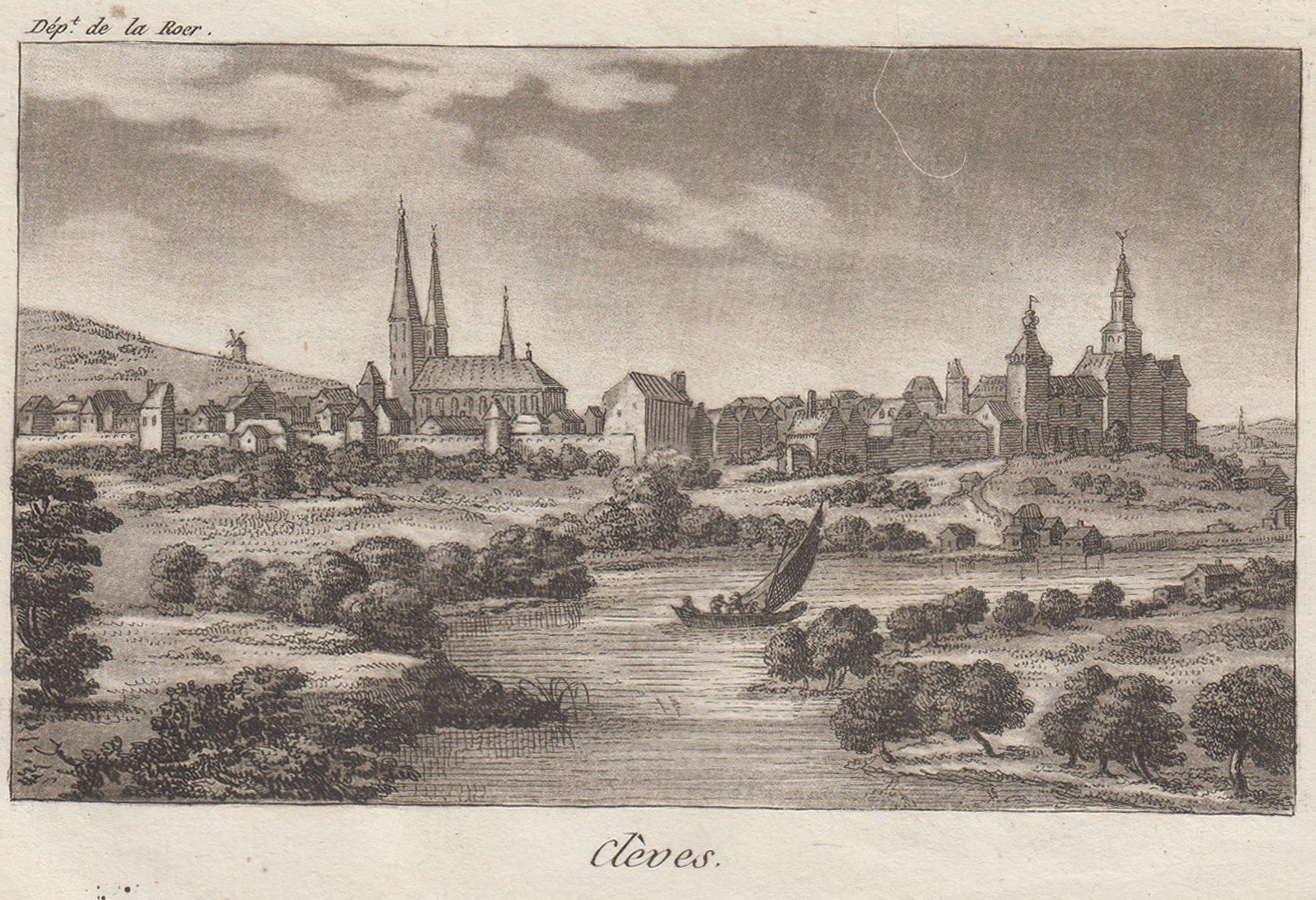 Gesamtansicht, "Cleves". von Kleve:: Kunst / Grafik / Poster ...