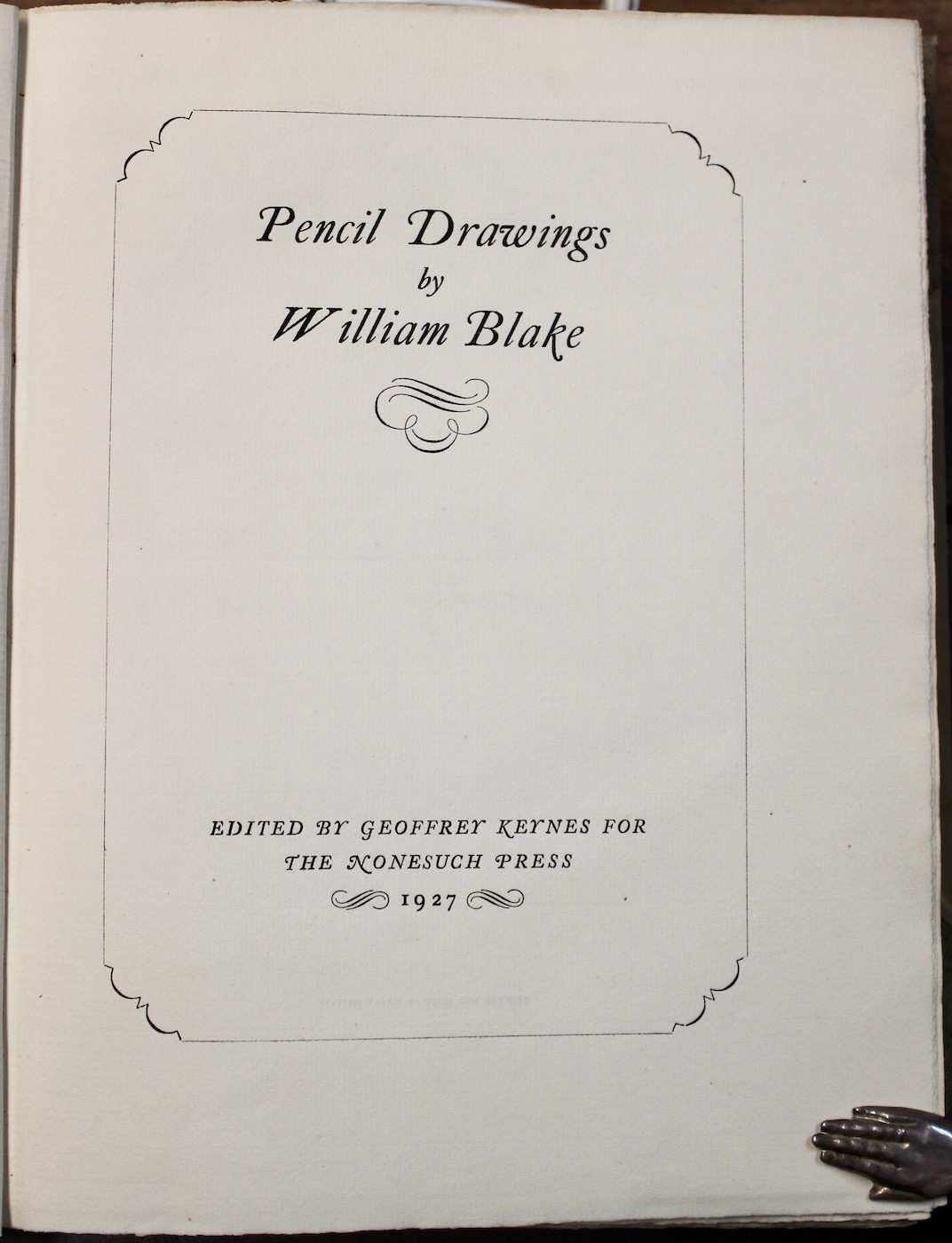 Pencil Drawings by William Blake. Edited by Geoffrey Keynes. by Blake ...