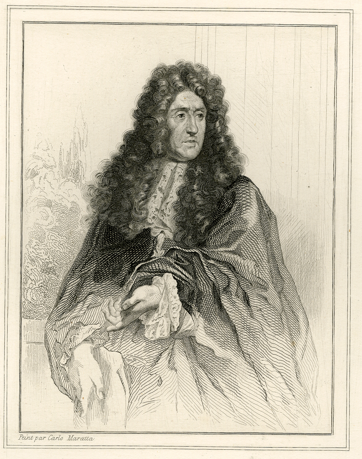 Antique Print-PORTRAIT-ANDRE LE NOTRE-ARCHITECT-GARDEN-Maratta-1840 ...