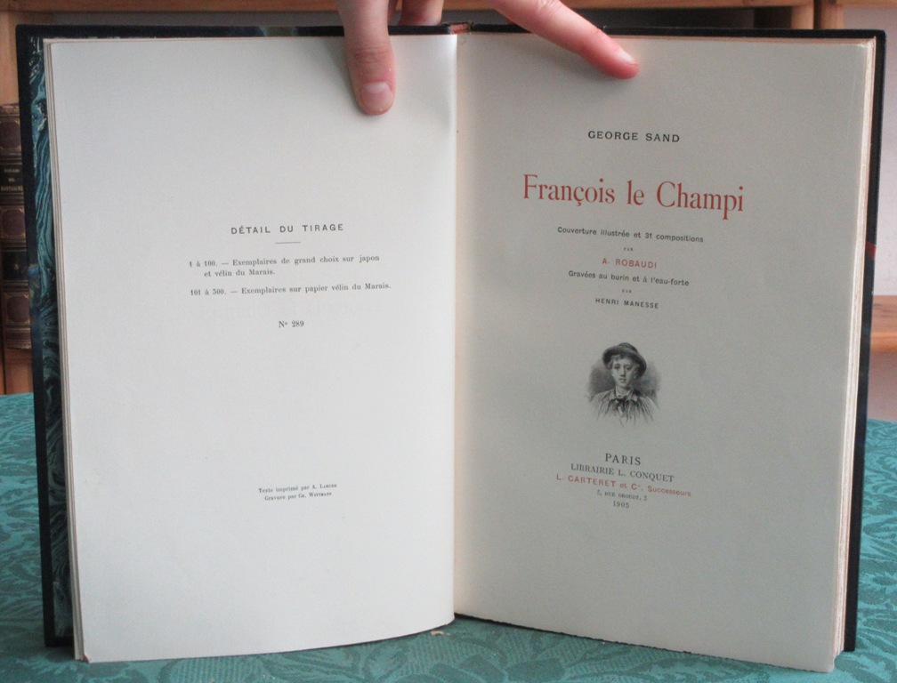 François le Champi. by SAND George: Comme neuf Couverture rigide (1905 ...