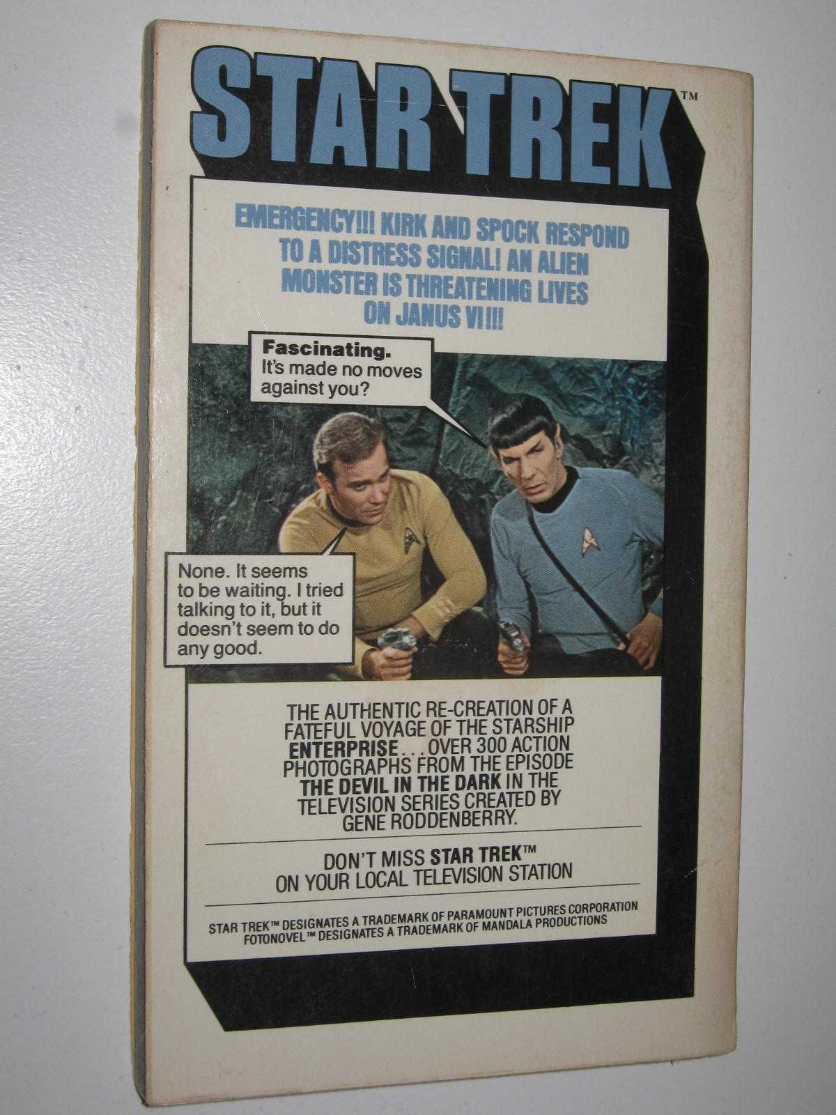 The Devil in the Dark - STAR TREK Fotonovel Series #9 by Coon, Gene L ...