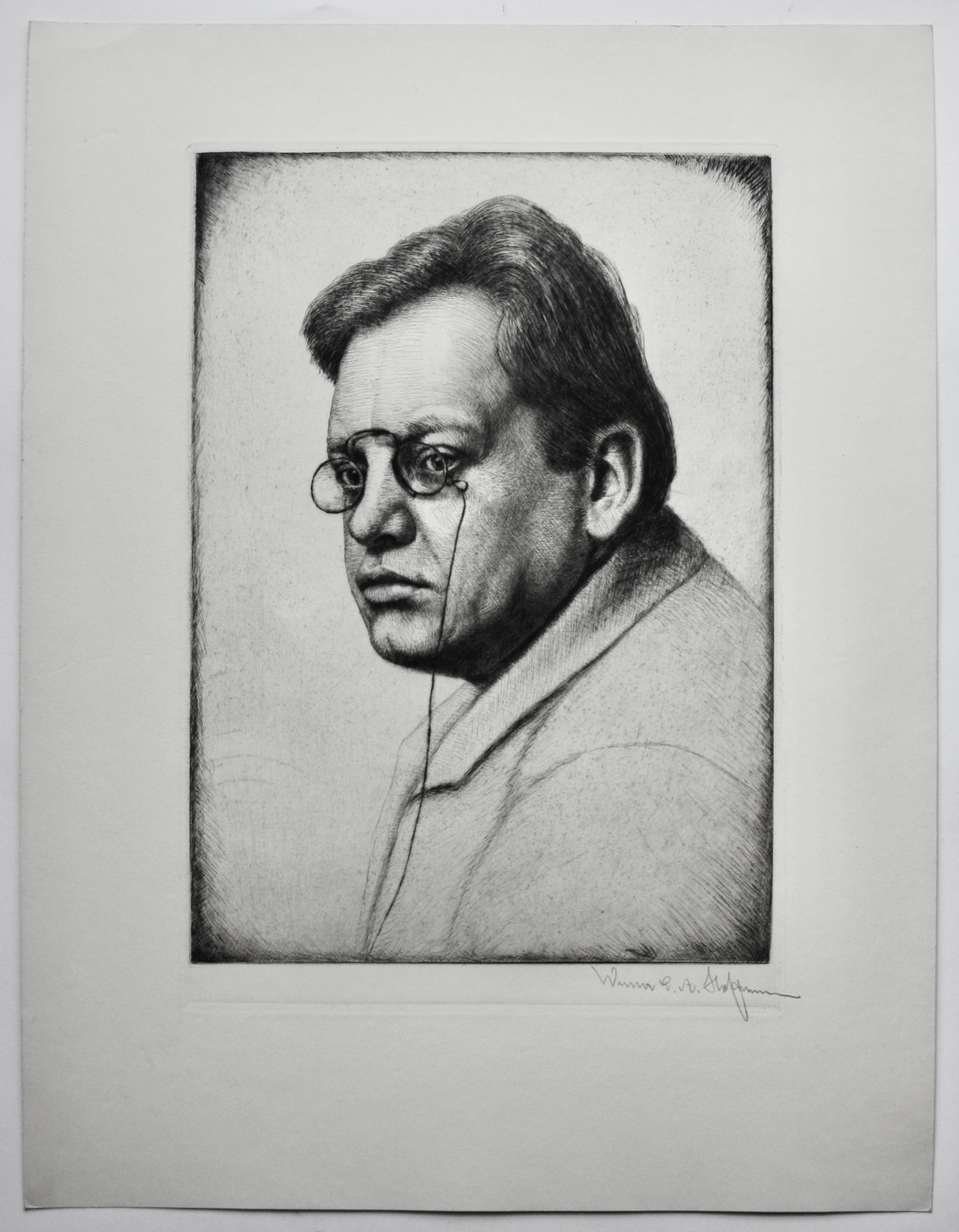 Komponist Max Reger von Hoffmann, Werner Ernst A.: Signatur des ...