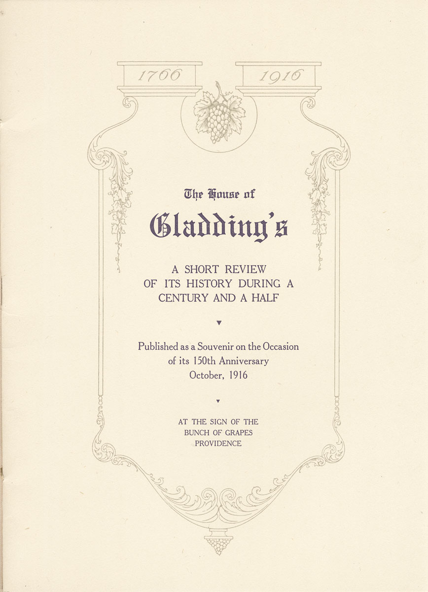 The House of Gladding's, A Short Review of its History During a Century ...