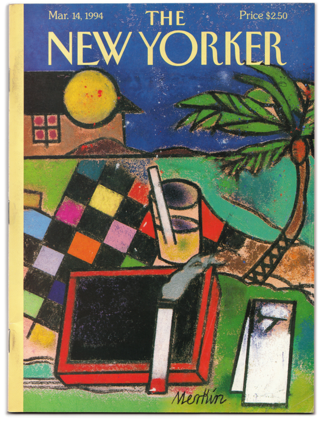 The New Yorker. by Jones, Thom. Signed by Thom Jones at his ...