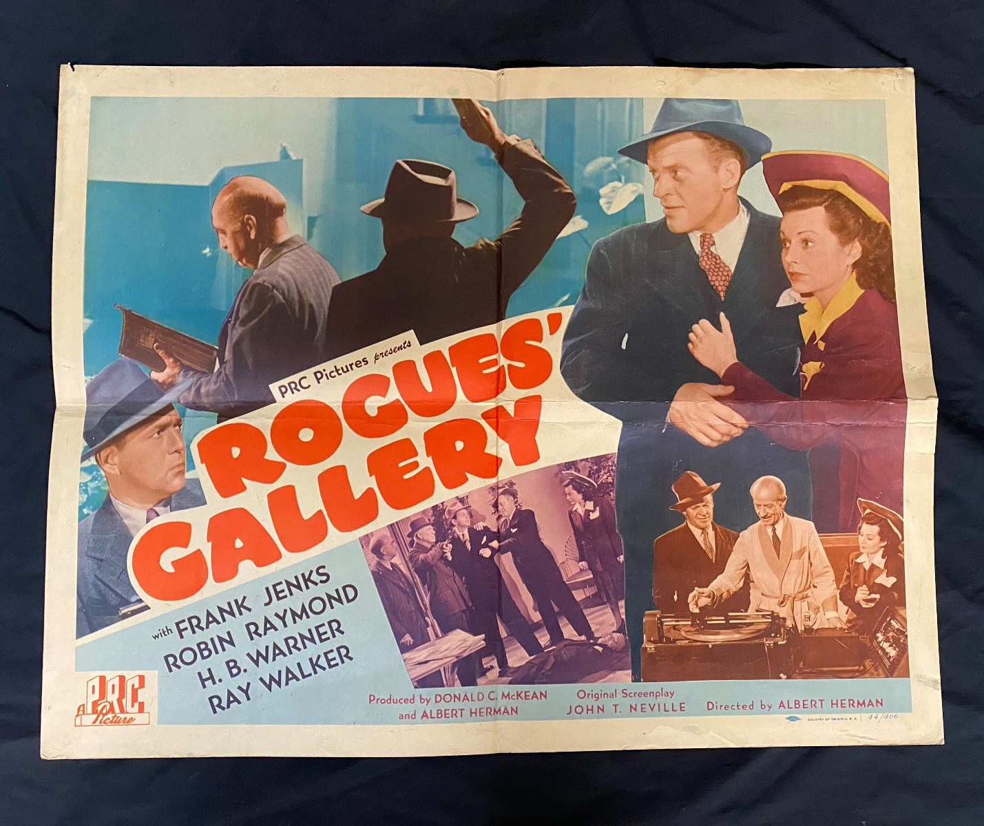 Rogues' Gallery Original Half Sheet Movie Poster- 1944- Frank Jenks ...