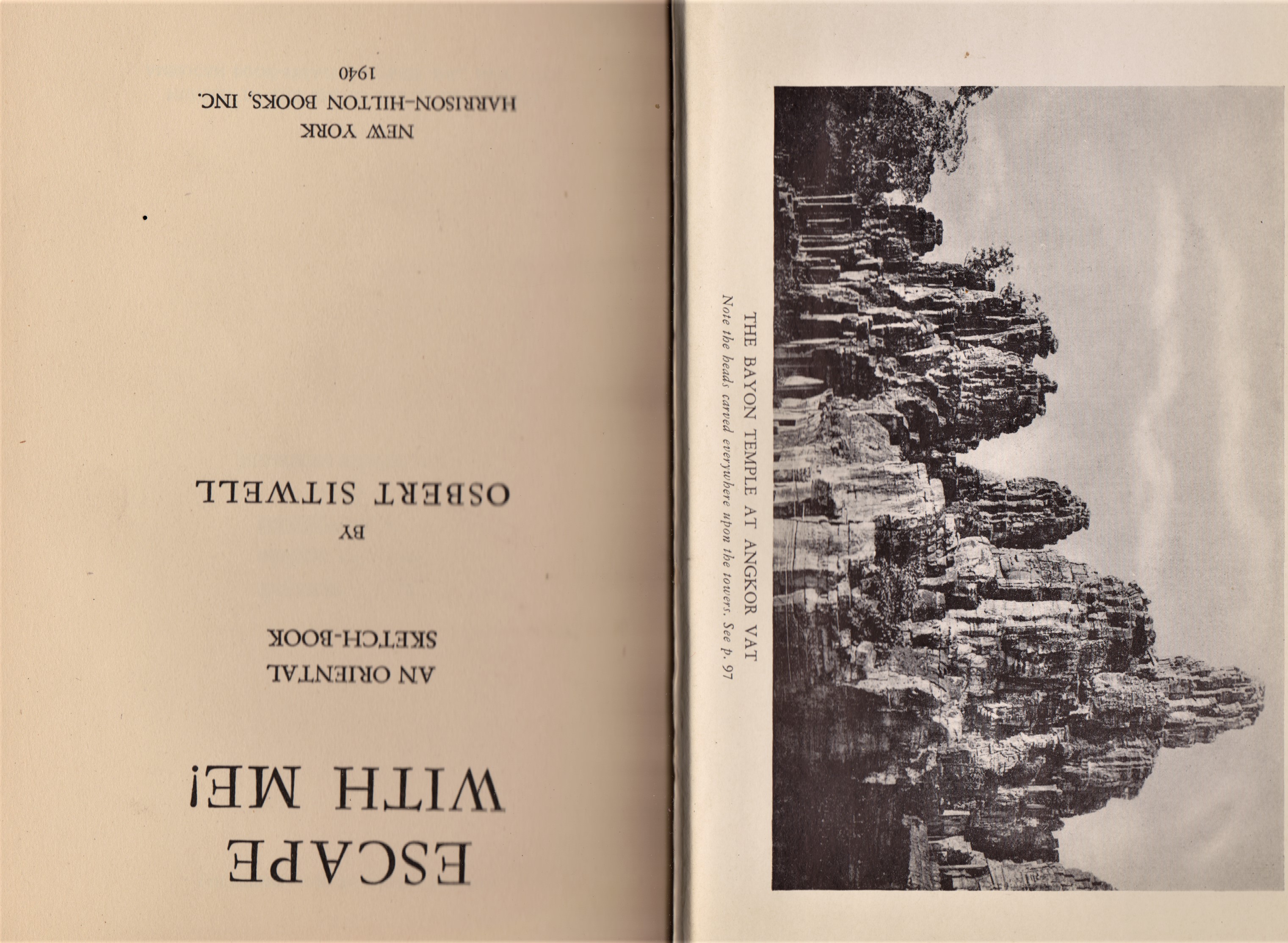 Escape with Me! An Oriental Sketch Book by Sitwell, Osbert: Very Good+ ...