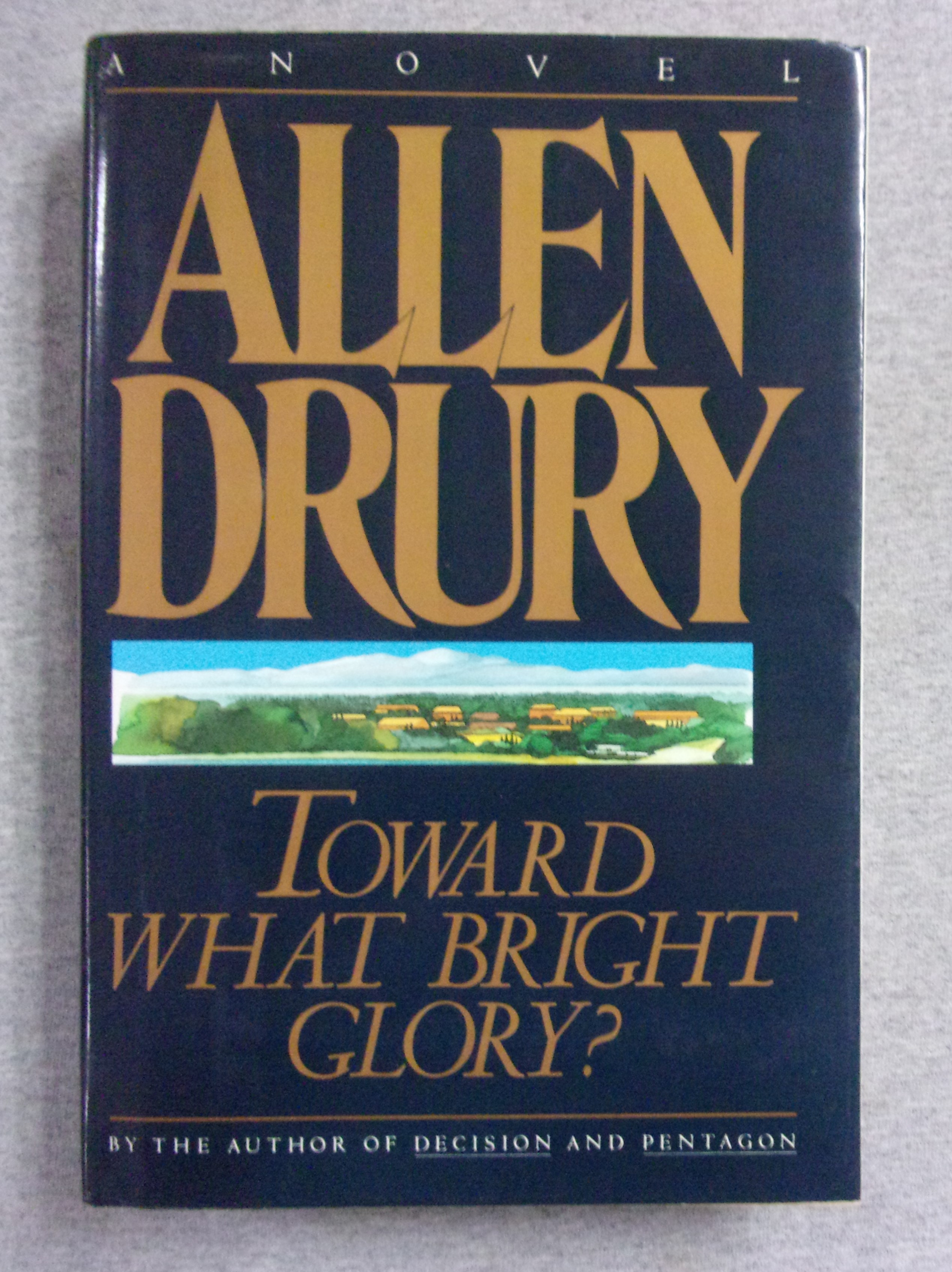 Toward What Bright Glory? by Drury, Allen: Good Hardcover (1990) First ...
