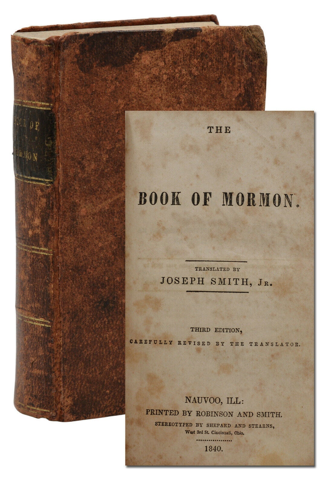 The Book of Mormon by Smith, Joseph [Translator]: Very Good (1840 ...