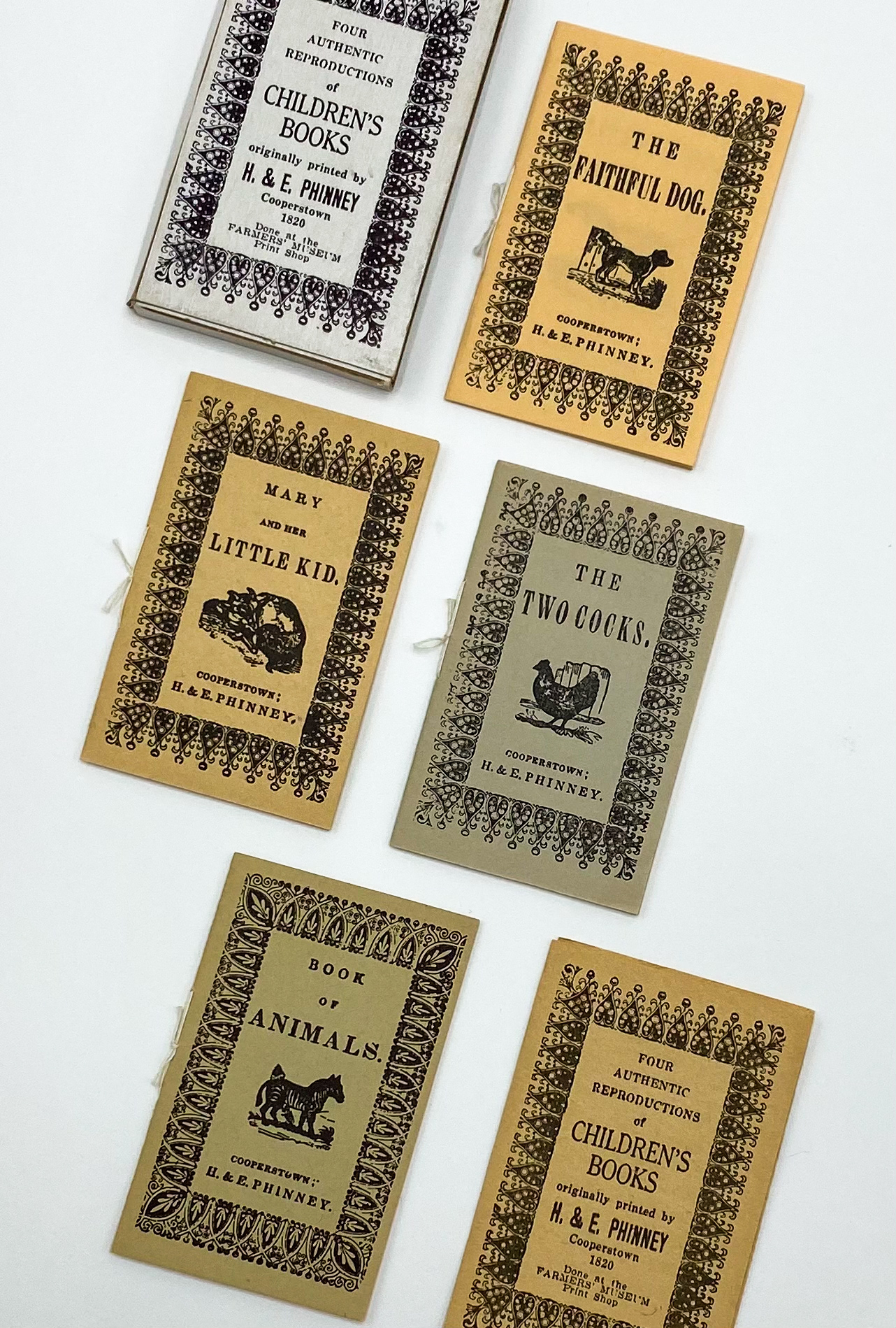 FOUR AUTHENTIC REPRODUCTIONS OF CHILDREN'S BOOKS ORIGINALLY PRINTED BY ...