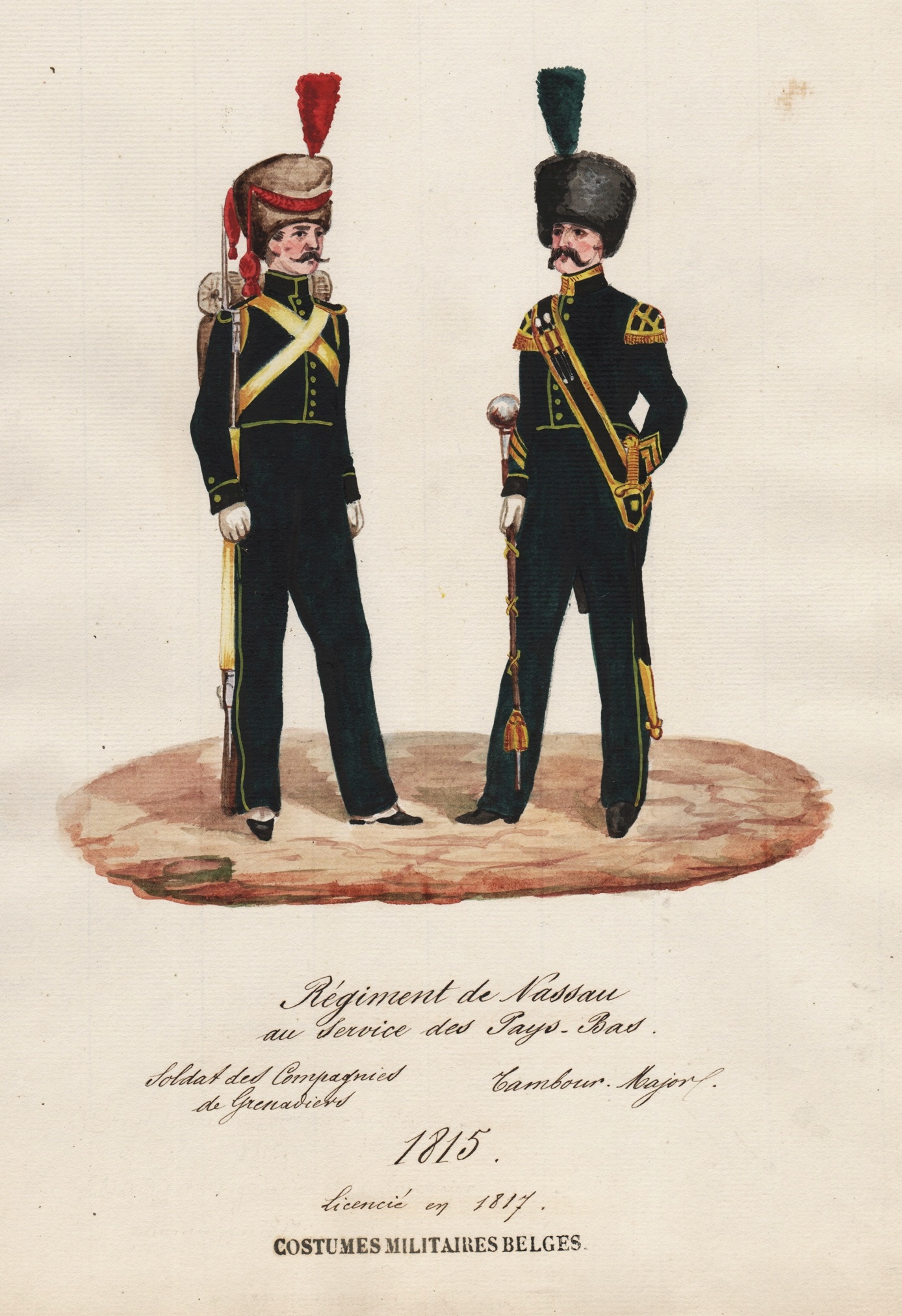"Regiment de Nassau au service des Pays_Bas Soldat des... | Barnebys