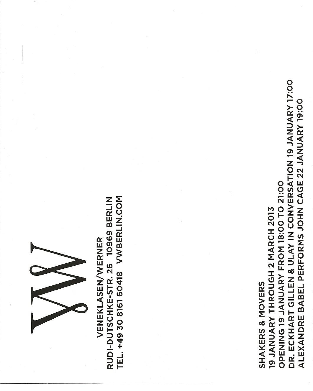 Shakers & Movers by Kleemann, Birte: Fine Soft Cover (2013) Exhibition ...