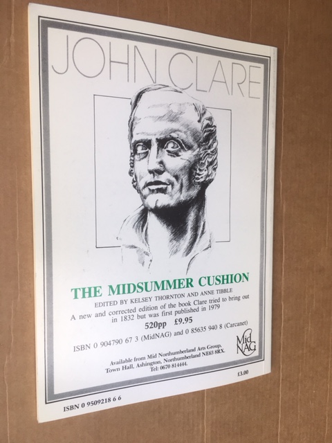 The John Clare Society Journal Number 9 July 1990 by Thornton, Kelsey ...