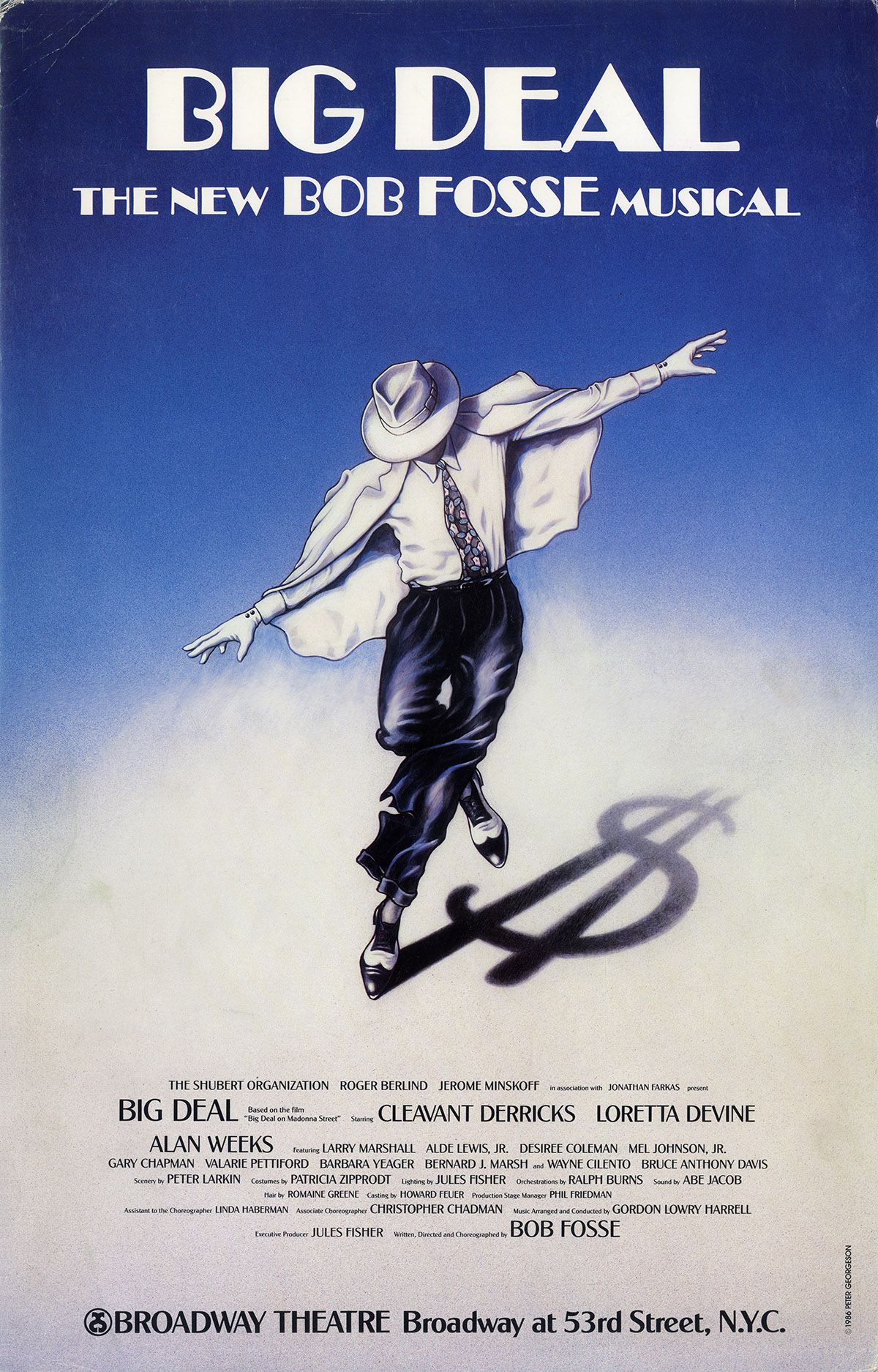 BOB FOSSE'S BIG DEAL (1986) Theatre poster von Peter Georgeson (artist ...