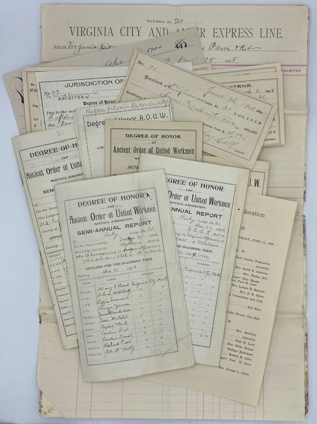 Virginia City, Montana, Maternal/Fraternal Auxiliary Organizations ...