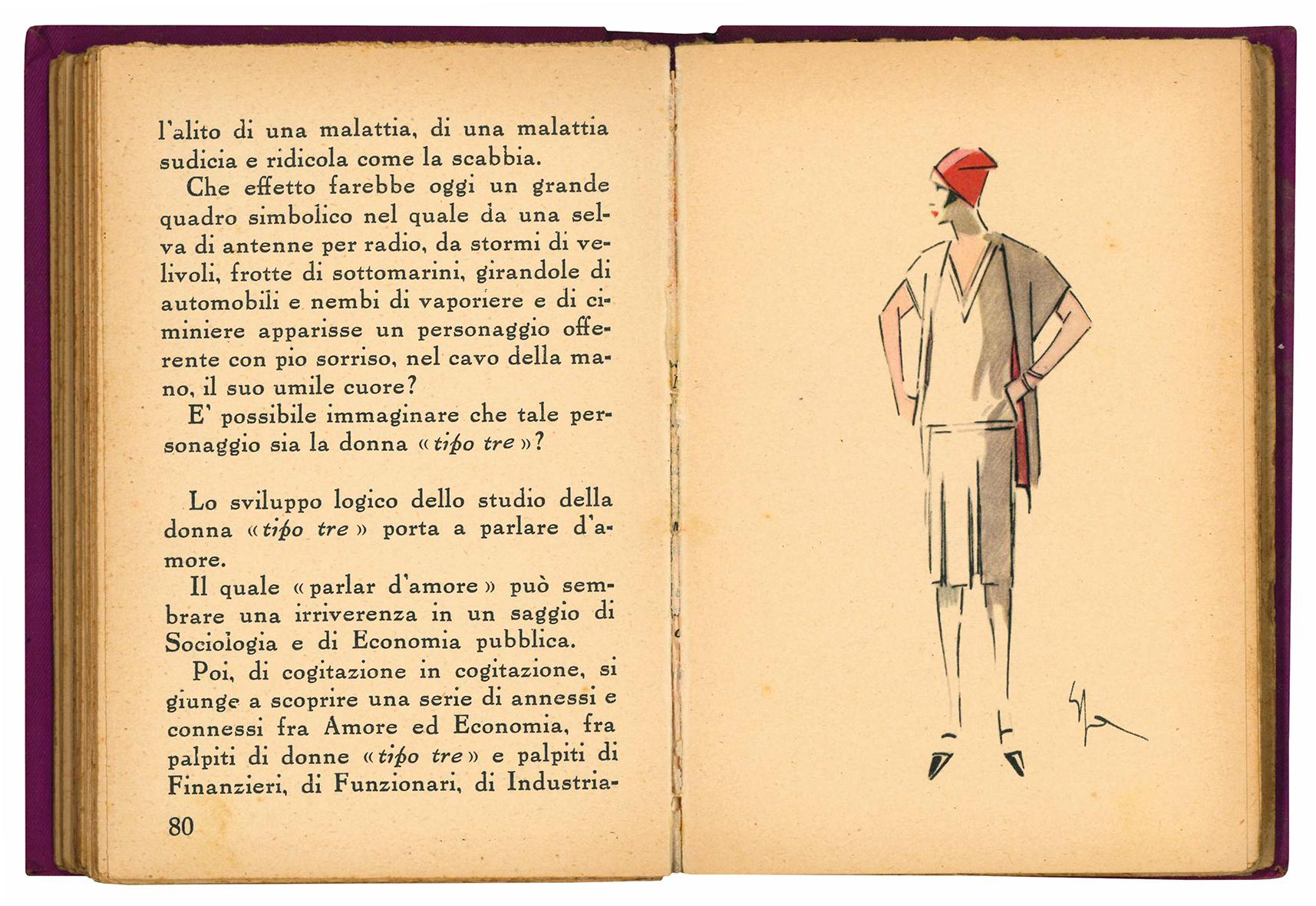 La donna "tipo tre". Con otto litografie colorate deel pittore Enrico ...