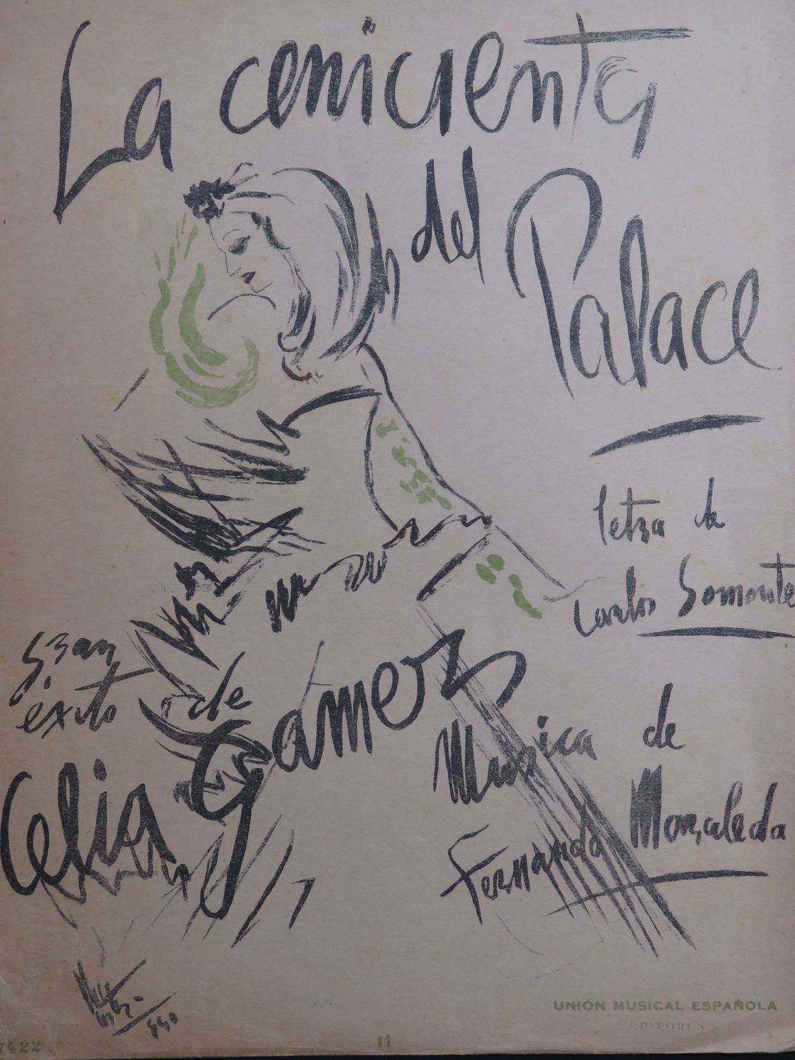 MORALEDA Fernando La Cenicienta del Palace No 11 Chant Piano ca1940 by ...