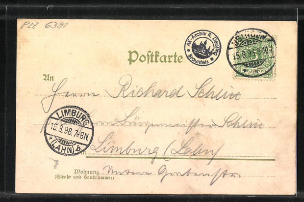 Ansichtskarte Usingen / Taunus, Gasthaus Zur goldenen Sonne, Panorama ...