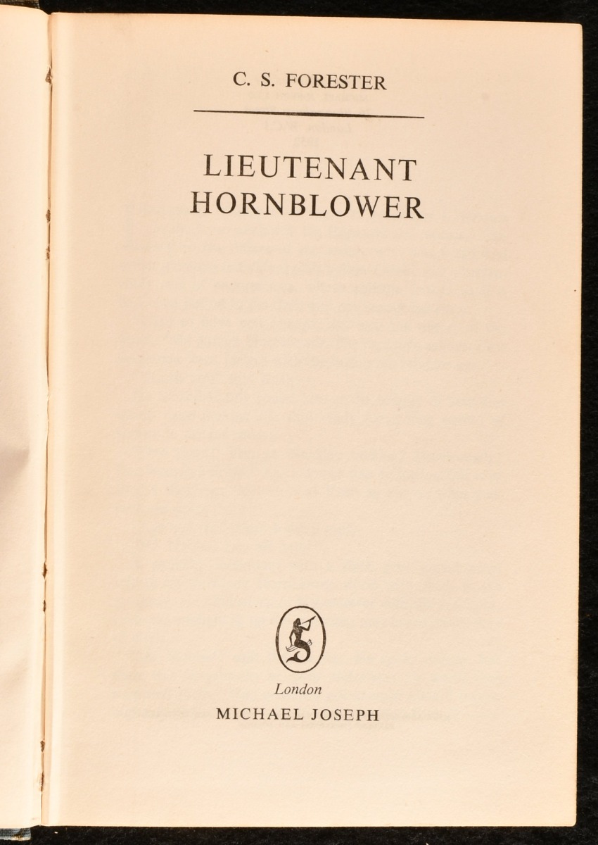 Lieutenant Hornblower by C.S. Forester: Very Good Cloth (1952) First ...