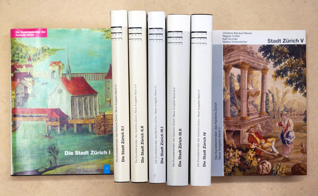 Die Kunstdenkmäler des Kantons Zürich. Neue Ausgabe. [Bde. I - V in 7 ...