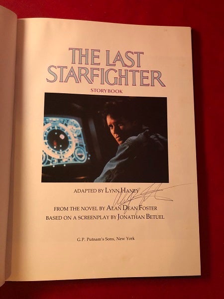 The Last Starfighter Storybook (SIGNED BY ALAN DEAN FOSTER) by (Movie ...
