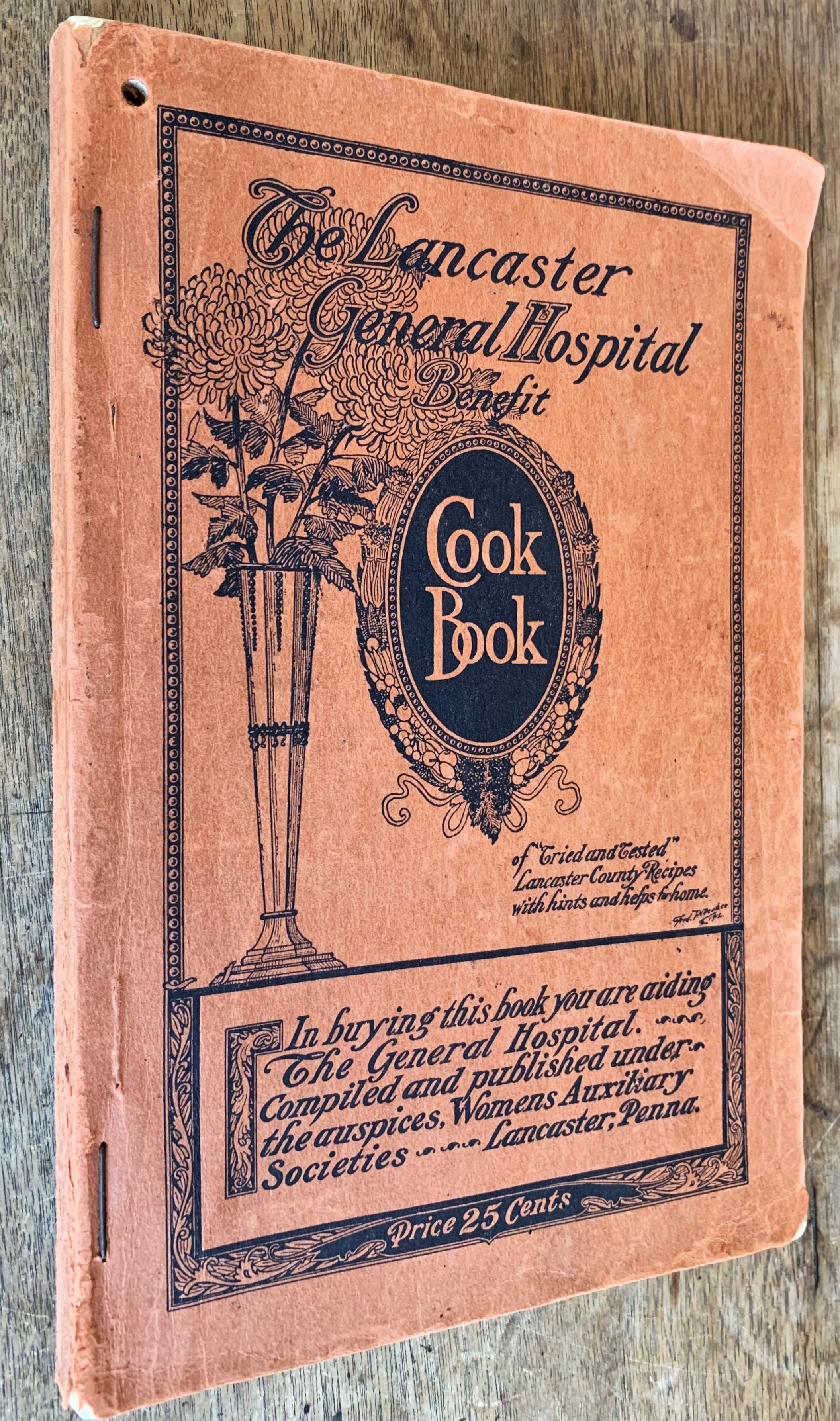 The Lancaster (PA) General Hospital "Benefit" Cook Book Of Priceless ...