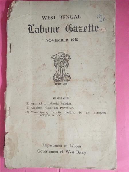 West Bengal -Labour Gazette,1958, November , Year 1958 by Not Mention ...