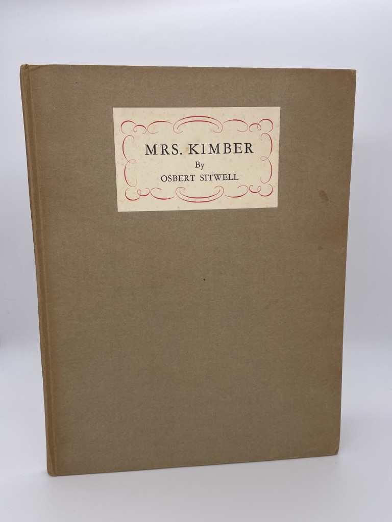 Mrs. Kimber: With eight drawings by Mary Kessell by KESSELL, Mary ...
