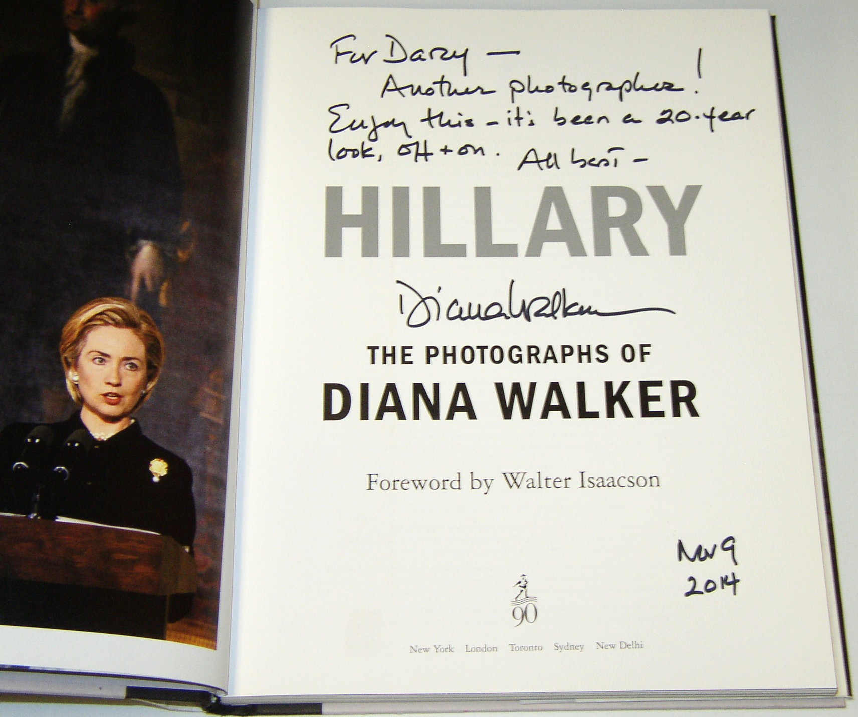 Hillary: The Photographs of Diana Walker by Diana Walker: Very Good ...