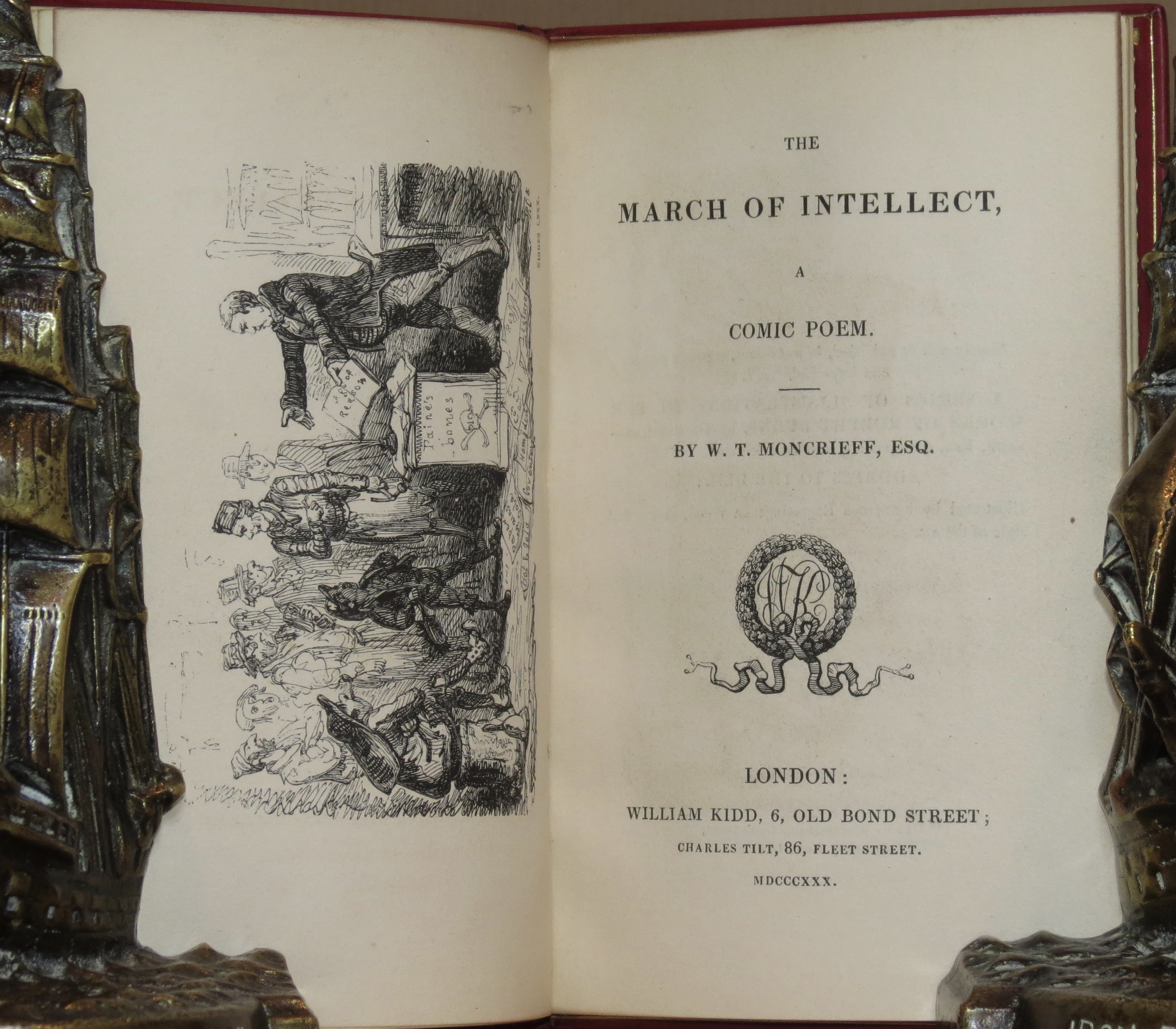 The March of Intellect, a Comic Poem. by MONCRIEFF, W. T. CRUIKSHANK ...