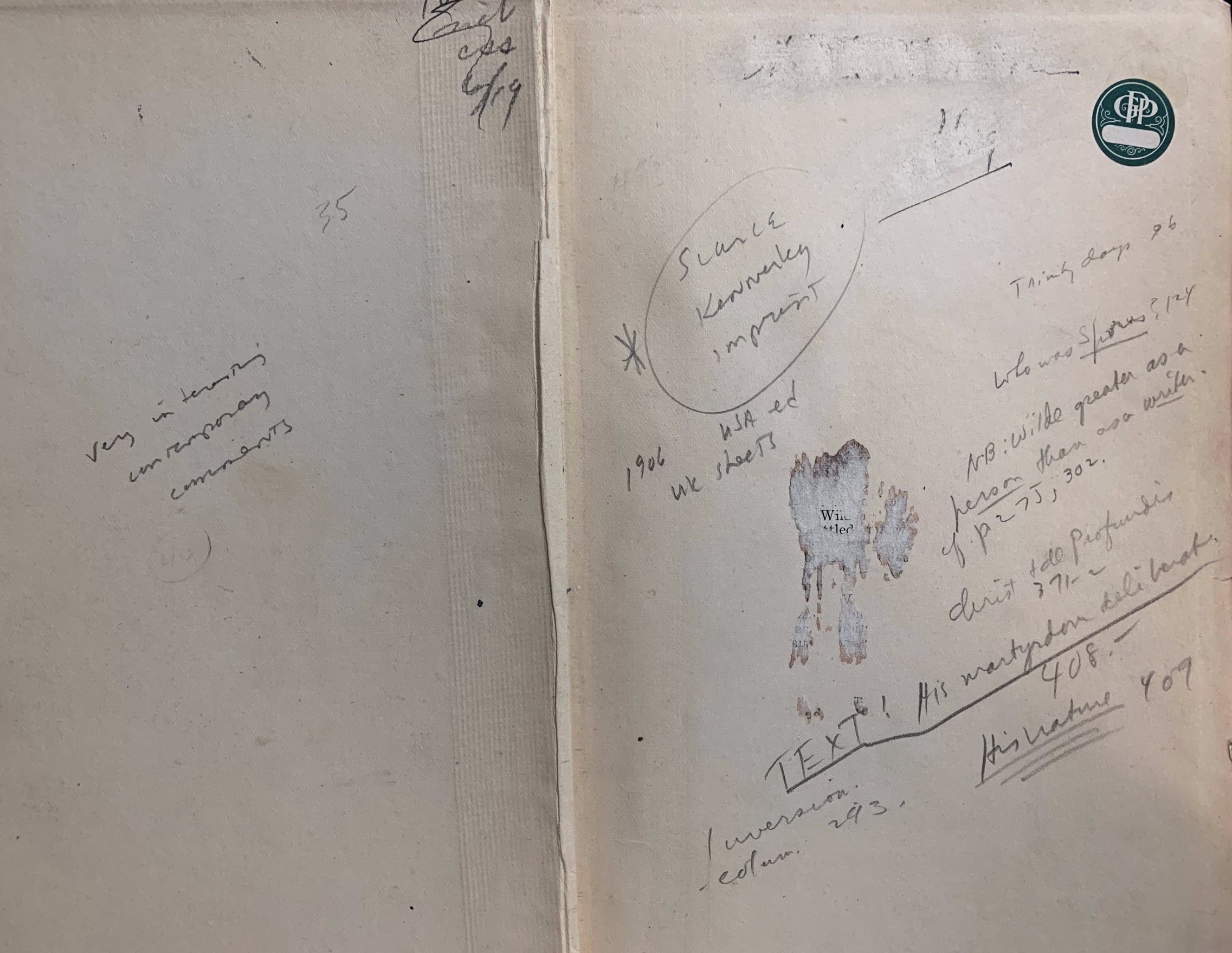 The Life Of Oscar Wilde With A Full Replica Of The Famous Revolutionary Article Jacta Alea Est