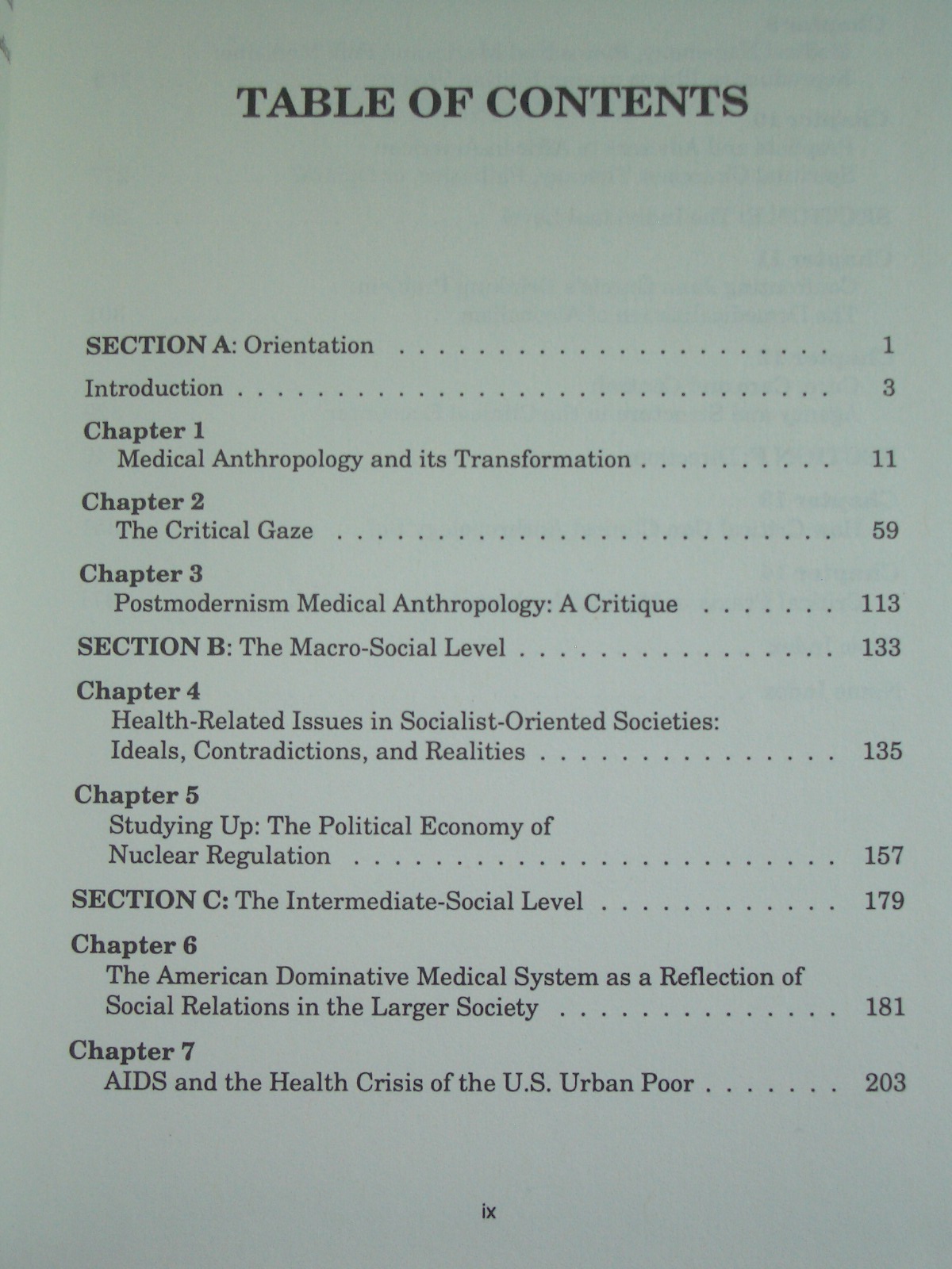 Critical Medical Anthropology by Singer, Merrill; & Hans Baer: Very ...