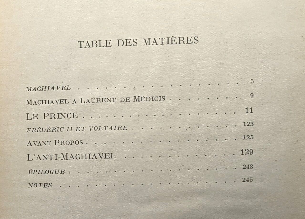 Le prince traduit par Guiraudet suivi de l'Anti-machiavel de Frédéric ...