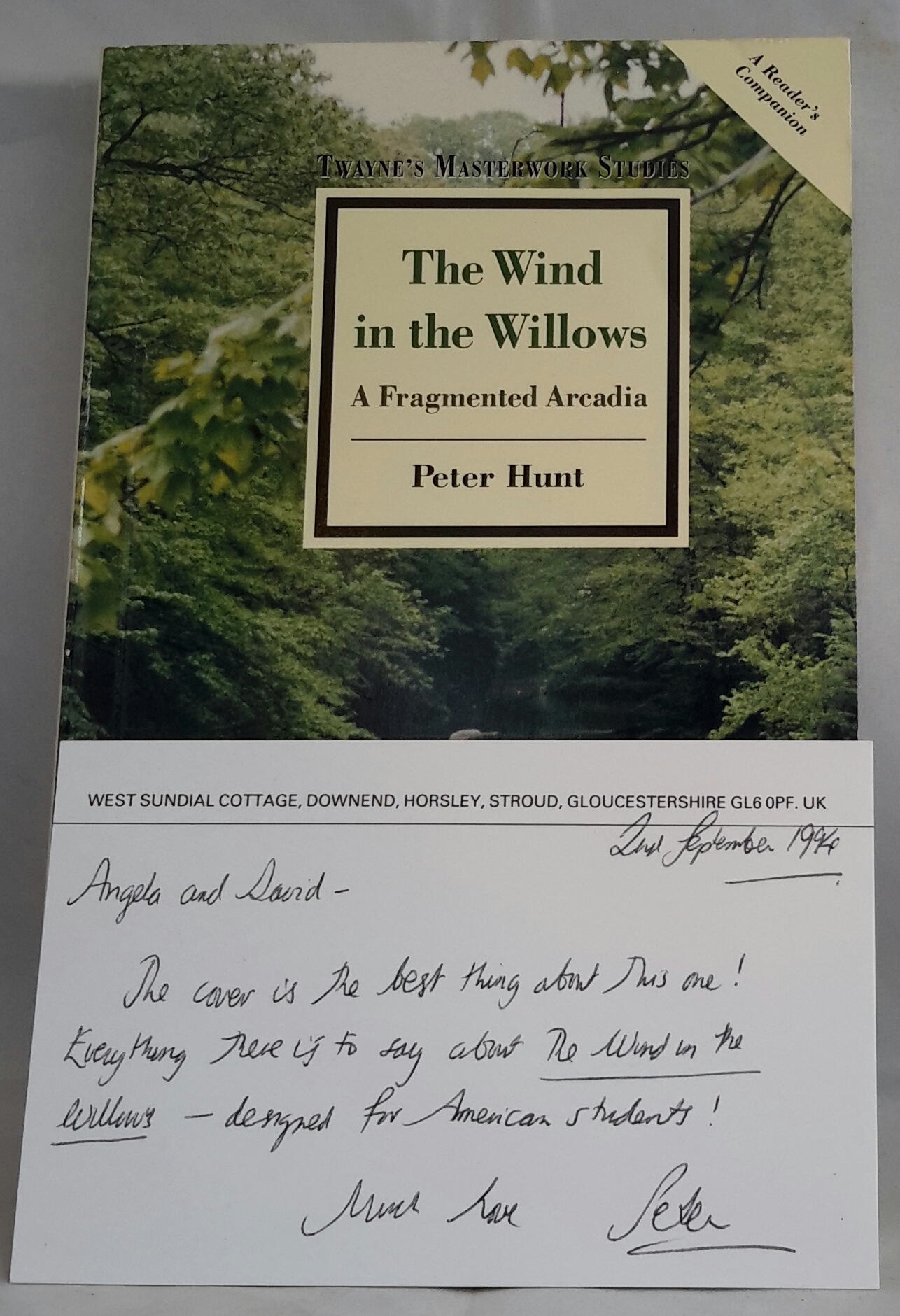 The Wind in the Willows. A Fragmented Arcadia. Twayne's Masterwork ...