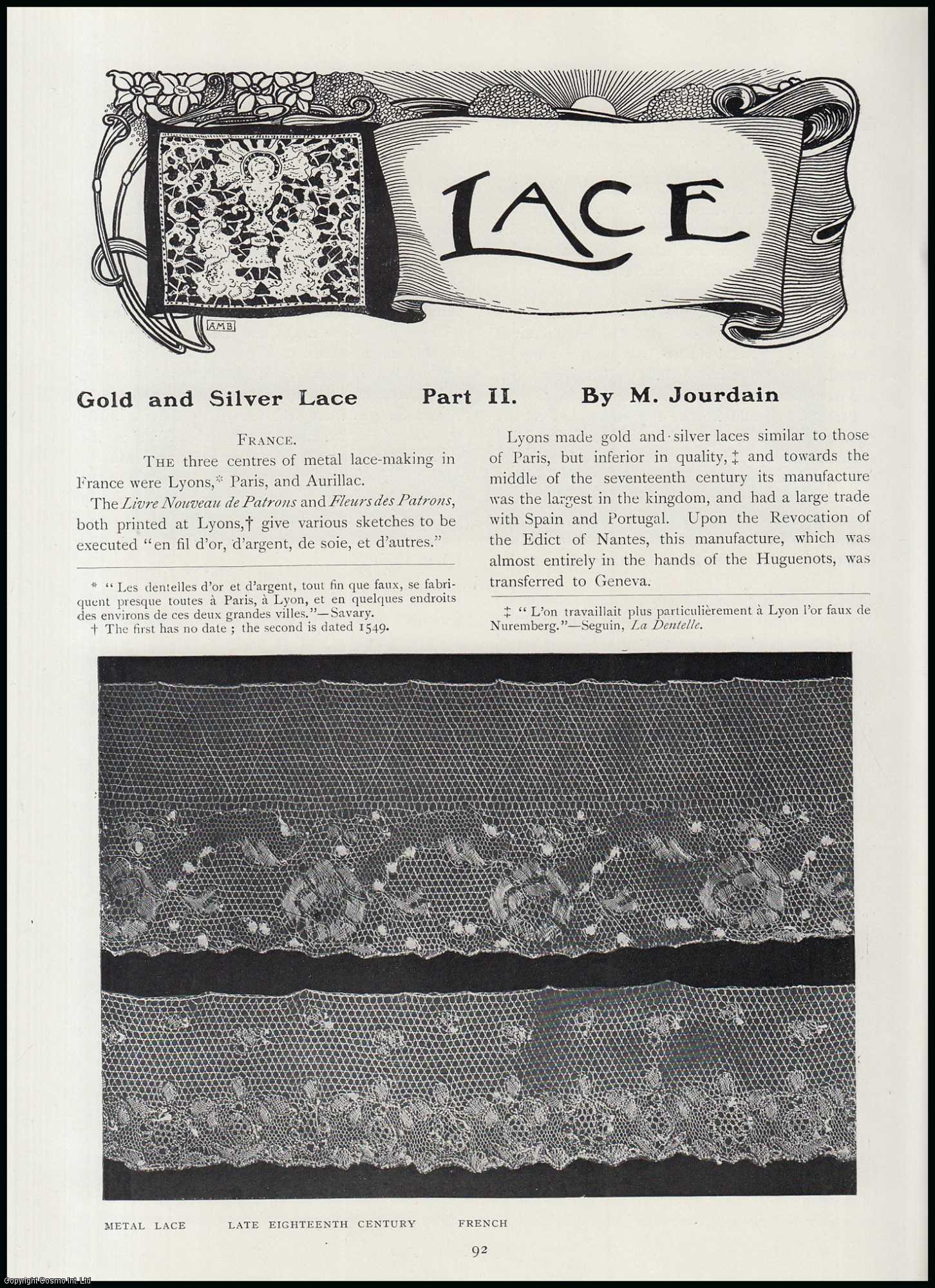 Gold and Silver Lace (part 2). An original article from The Connoisseur ...