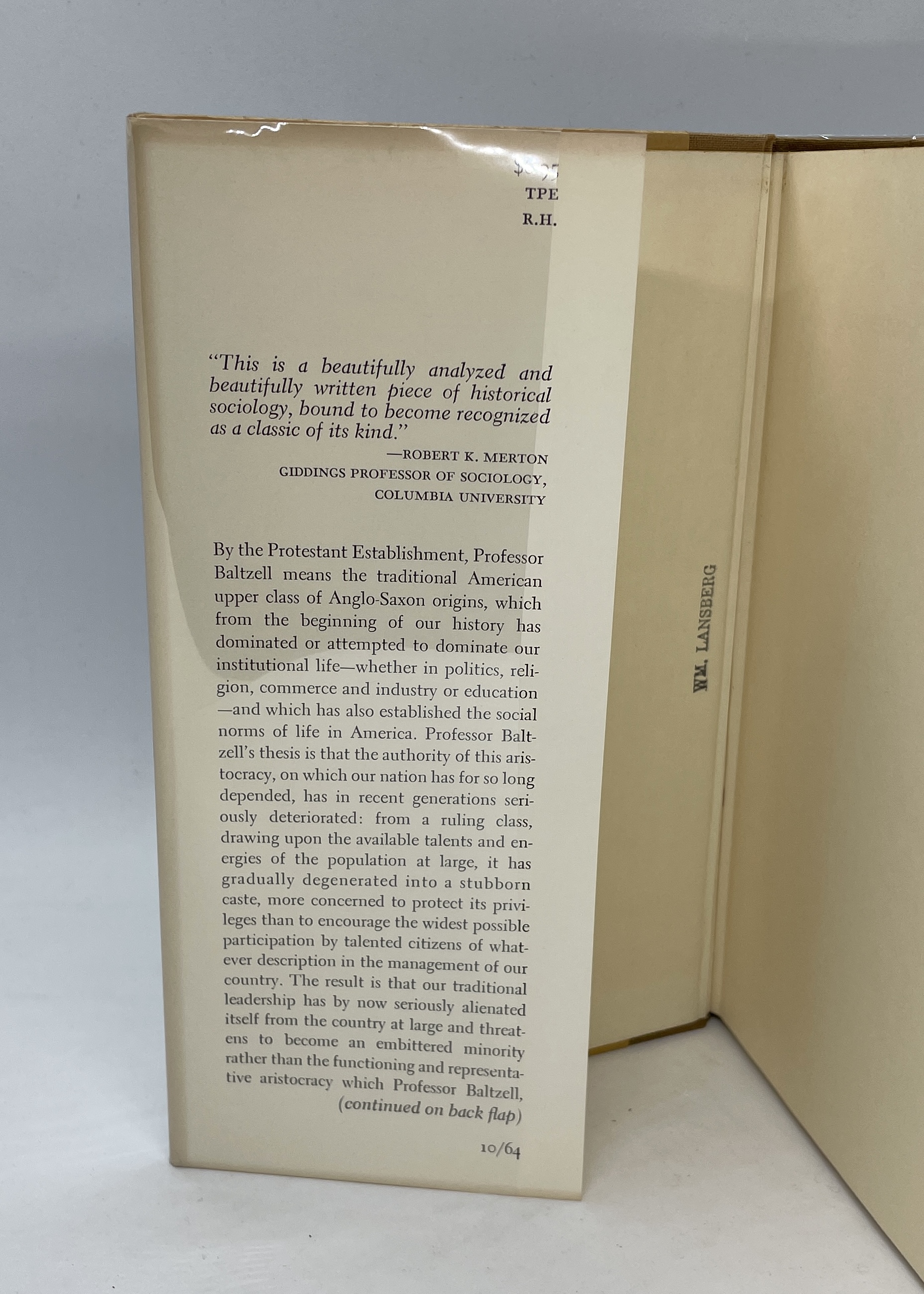 The Protestant Establishment: Aristocracy & Caste in America (First ...