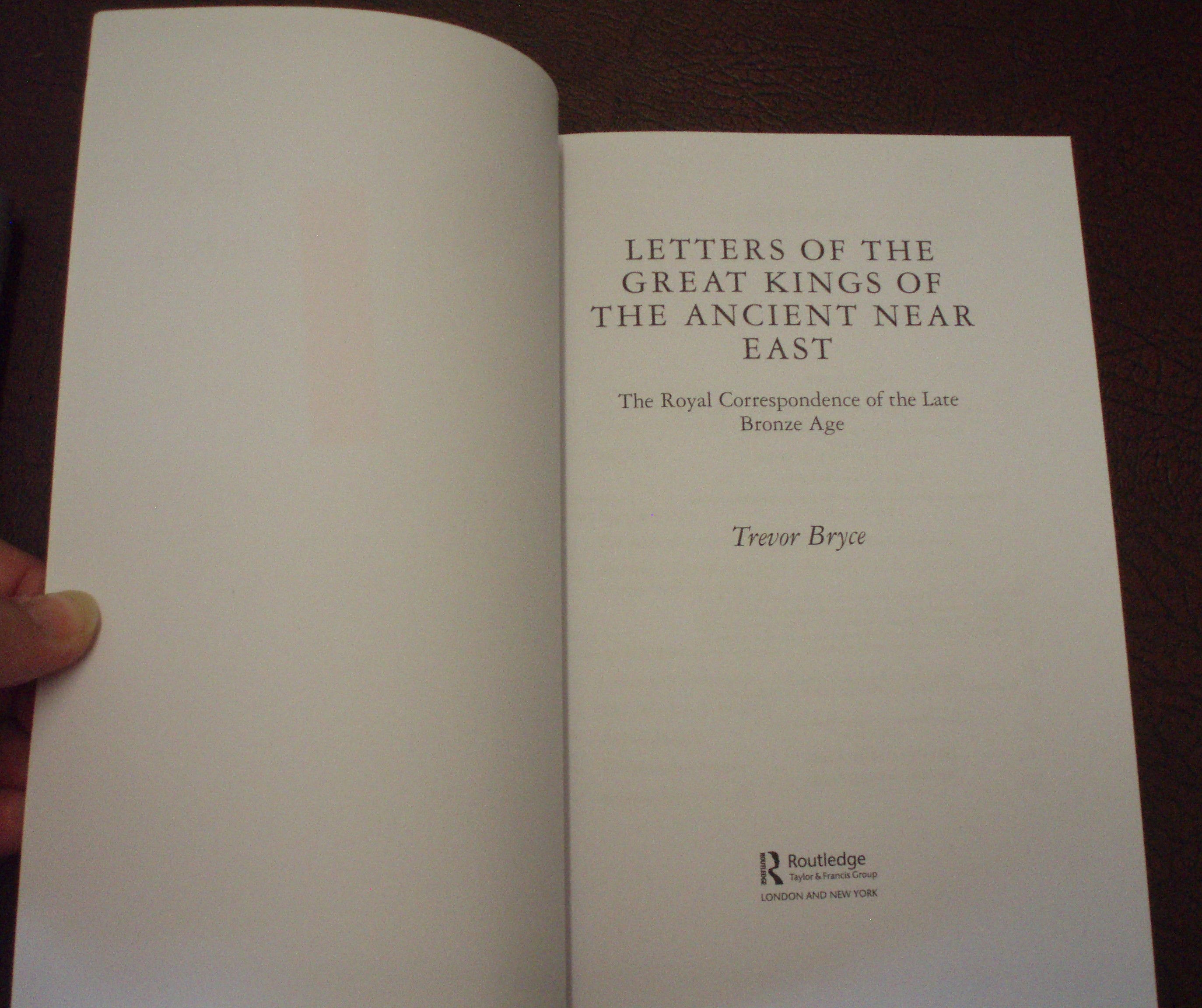 Letters of the Great Kings of the Ancient Near East: The Royal ...